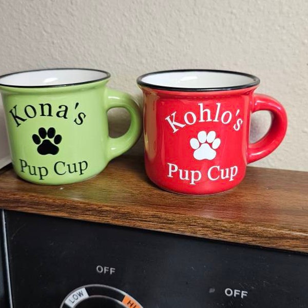 Personalized Reusable Pup Cup, Custom Puppuccino, Dog Birthday, New ...