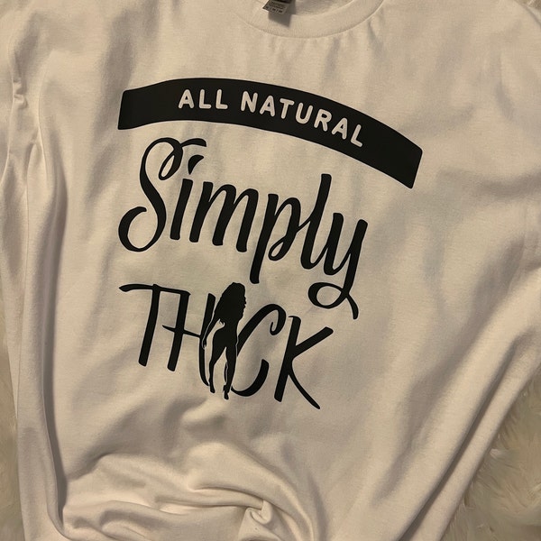 All Natural SVG | Simply Thick | Naturally Black Thick Girl | Cricut ...