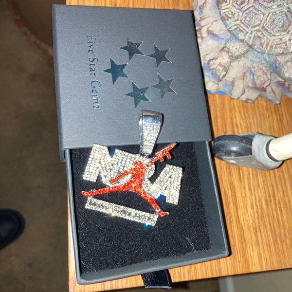 NBA Youngboy 18k Gold/white Gold CZ Diamond Hiphop Iced Pendant/chain ...