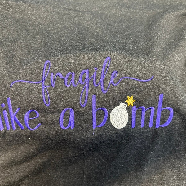 Bomb Embroidery Design. Bomb Silhouette Embroidery. Bomb Design. Mini ...