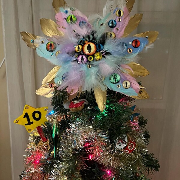 Biblically Accurate Angel Goth Baby Tree Topper, Dark Seraphim ...