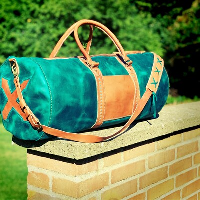 PDF & DXF Leather Duffle Bag Pattern Set Leather Bag Pattern Leather ...