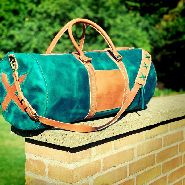 PDF & DXF Leather Duffle Bag Pattern Set - Leather Bag Pattern ...