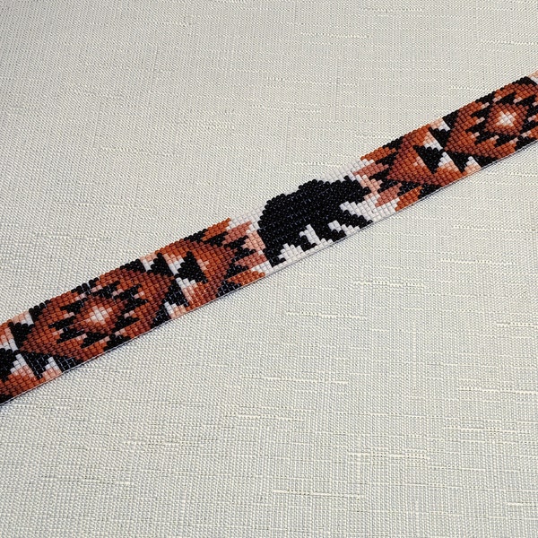 Native Inspired Bead Loom Pattern - Bear Bead Loom Bracelet Pattern - Etsy