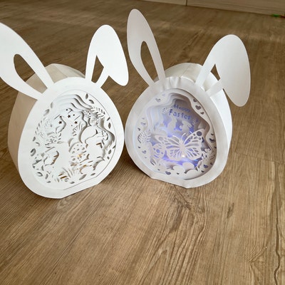 Pack 3 Happy Easter Eggs Shadow Box SVG for Cricut Projects, Easter ...