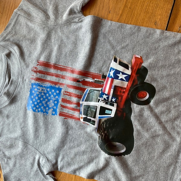 Case Bicentennial Tractor Flag Shirt PNG Full Color Tractor With Pride ...