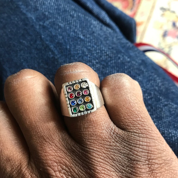 The 12 Tribes Ring, a Breastplate Ring, a Bible Ring, Judaica Jewelry ...