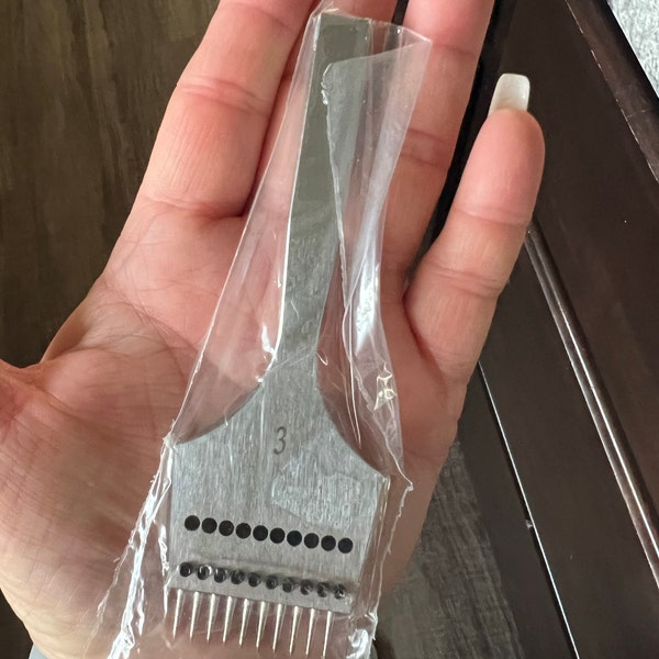 Baver Leather Craft Round Hole Pricking Iron Chisel Head Removable Stitching Punch Chisel Tools ...