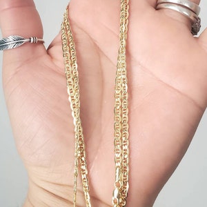 1.9mm-4.65mm Mariner Anchor Link Chain for Men Women Flat 1.9mm-4.65mm Mariner Anchor Link Chain for Men Women Flat