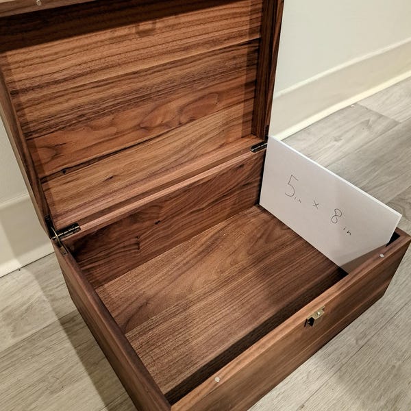 Personalized Walnut Keepsake Box, Wedding Memory Box, Jewelry Photo Box ...