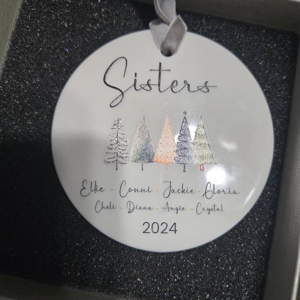 Personalized Glass Ornament 2024 - Custom Xmas Tree Decoration, Unique ...