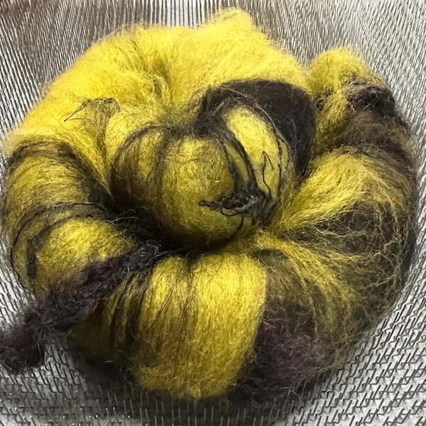 ROVING Cherry Blossom, Merino Silk Pastel Roving, Pink Brown Cream ...