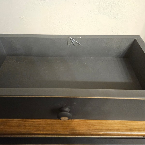 Amish Handmade Tilt-out Trash Can Cabinet | Rustic Pine, Distressed ...