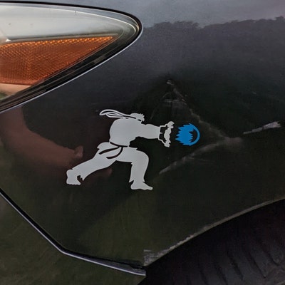 Street Fighter Ryu Hadouken Vinyl Decal Sticker for Cars - Etsy
