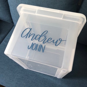 Vinyl First/middle Name (for File Boxes-box NOT INCLUDED) - Etsy