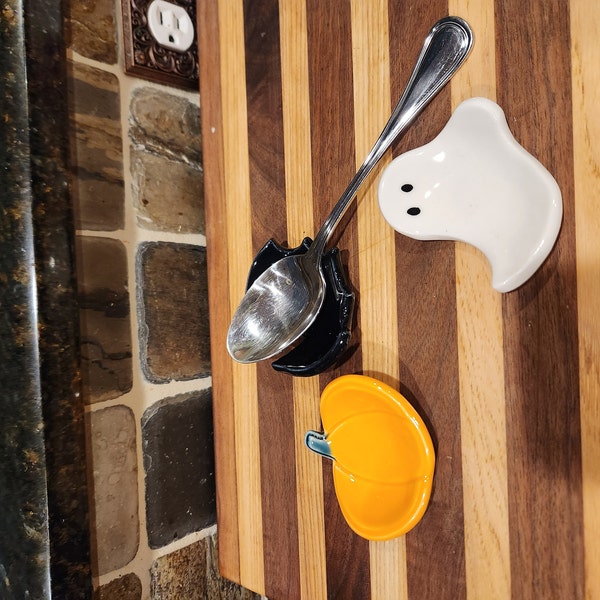 Halloween Spoon Rest Gift Set Goth Teaspoon Rest Halloween Home Kitchen ...
