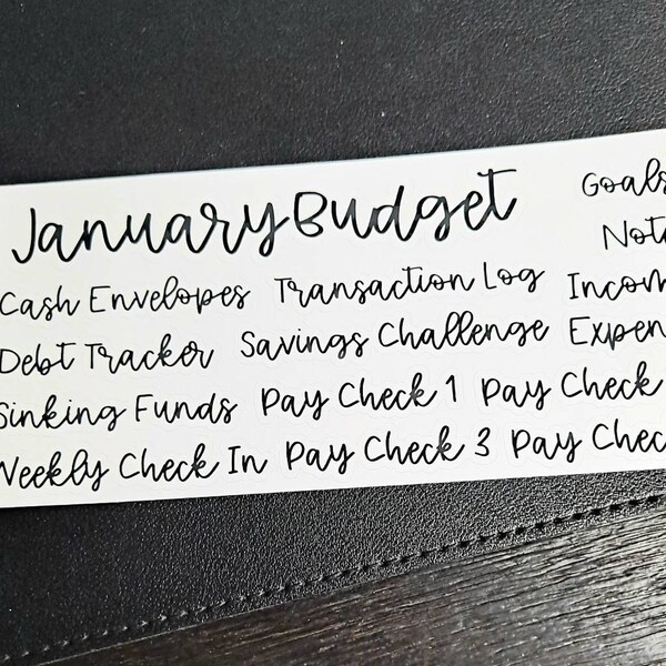 Personalized Budget Binder Bundle, Cash Envelope System, A6 Binder ...