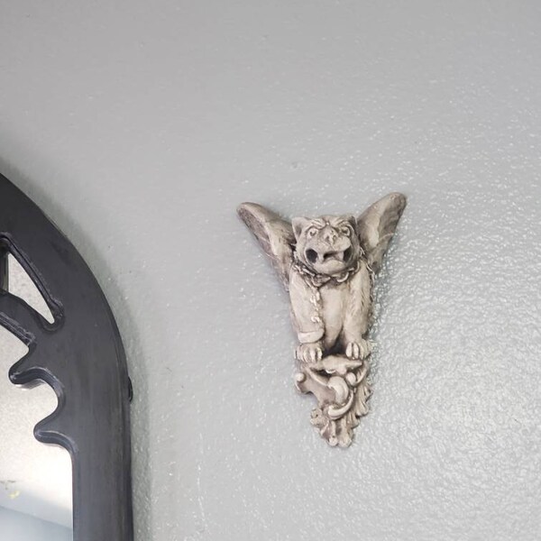 Gargoyle Wall Hangings Set of Two 2 Small Hanging Gargoyles Renaissance ...