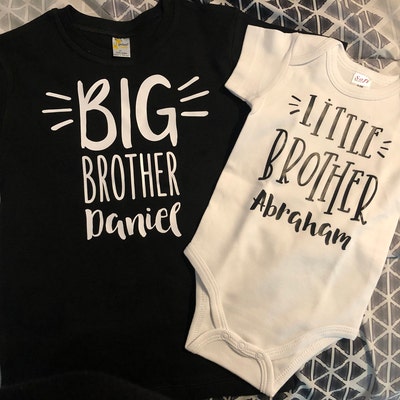 Brothers Personalized Matching Shirts/little Brother Outfit/custom Big ...