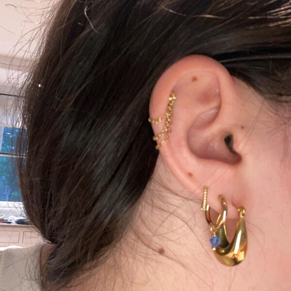 Hidden Helix Chain, Helix Chain, Double Helix Chain, Helix Earring ...