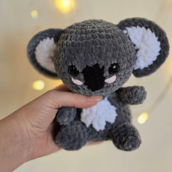 Baby Koala Crochet Pattern | Sitting Amigurumi Koala | Cute Koala With ...