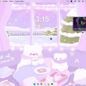Winter Skies Desktop Wallpaper - Etsy