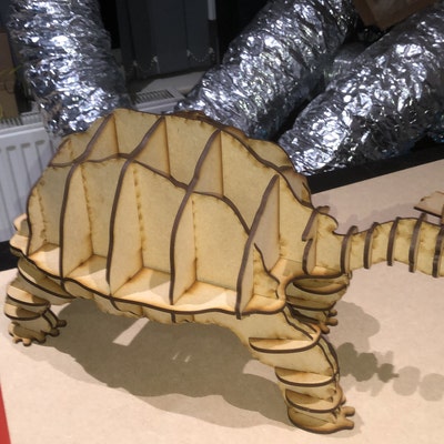 TRICERATOPS SHELF Dxf Plan Laser Cutting File, Dinosaur Home Decor ...