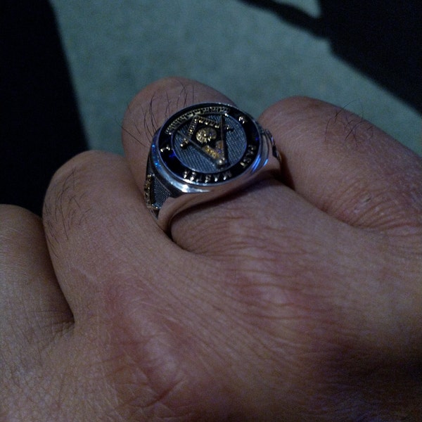 Past Master Ring Signet Ring Masonic Freemason Jewelry Master Mason ...
