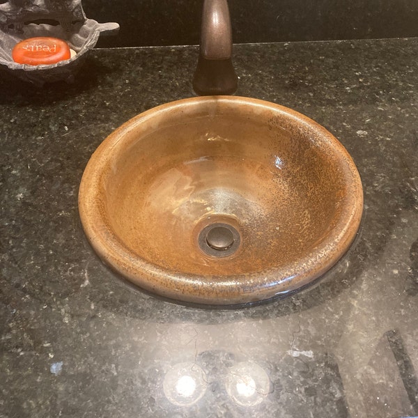 Handmade Pottery Sink for Your Bathroom Remodeling Project - "drop-in ...