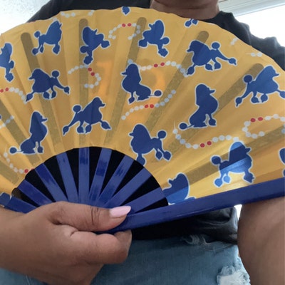 Alpha Kappa Alpha Large Hand Fan Oh so Pretty Pinkies and Pearls AKA ...