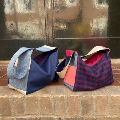 Side Pocket Shoulder Bag Sewing Pattern Hobo Bag Easy Sewing Pattern 3 ...