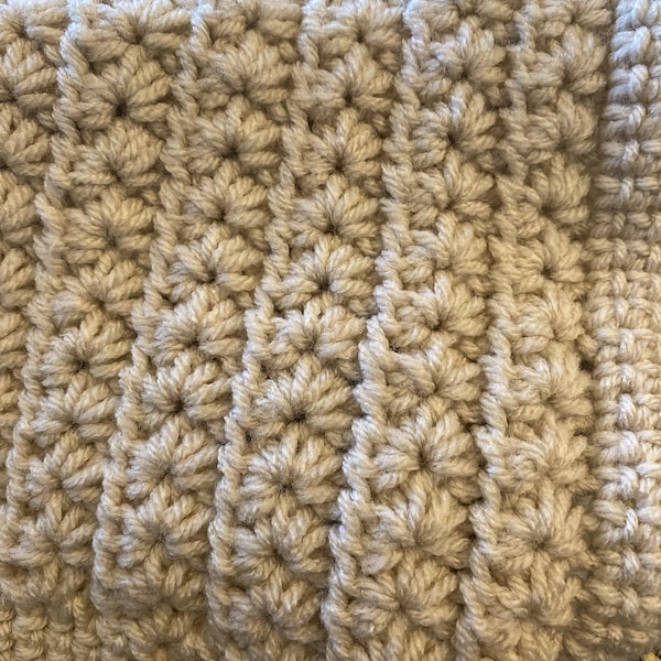 CROCHET PATTERN & VIDEO/ Chunky Star Stitch Crochet Blanket, Crochet ...