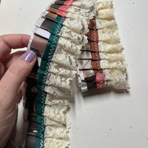 Junk Journal Ruffle Rolls, Handmade Paper Ruffles, Belly Bands, Journal ...