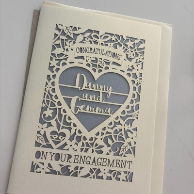 Personalised Papercut Retirement Card, Laser Cut on Your Retirement ...
