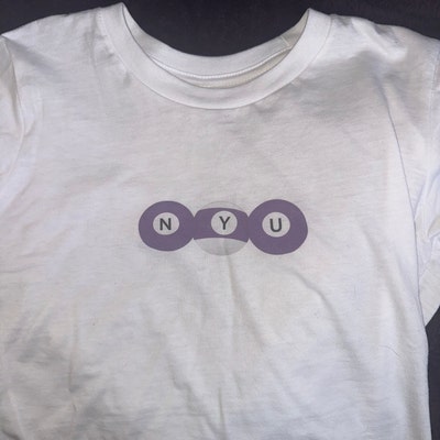 Custom College/sorority/team Bow Baby Tee, Custom College Apparel ...