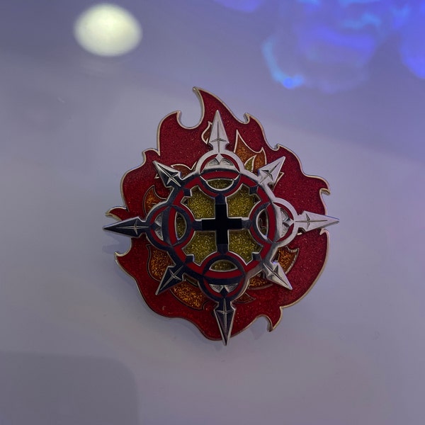 Kingdom Hearts Pin - Spinning Axel Chakram Enamel Pin Spinner - Etsy