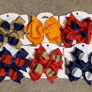 Solid Color Hair Bow Pastel Color Hair Bows 4 Inch Hair Bow - Etsy