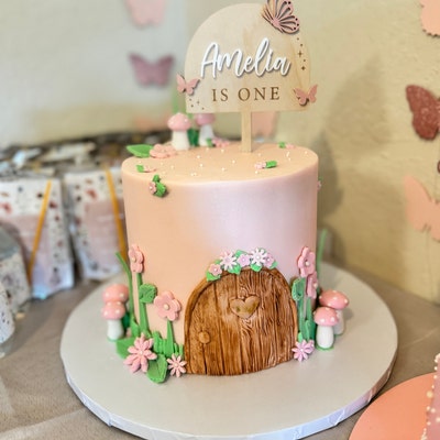 Checkered Boho Birthday Cake Topper Boy First Birthday Smash Cake One ...