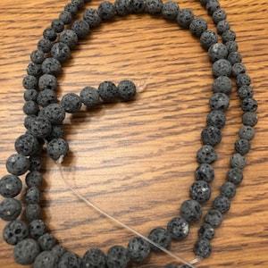 Volcanic Stone Beads: Natural Lava Beads 4mm 6mm 8mm 10mm 12mm ...