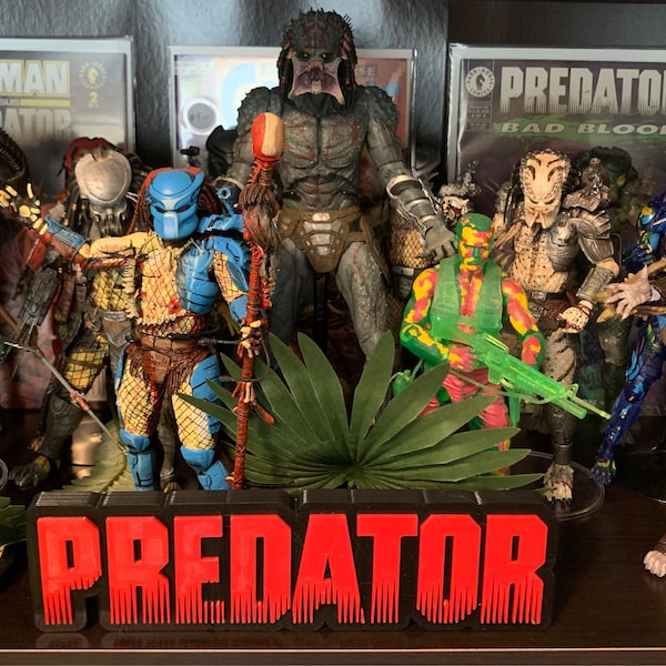 Predator Movie Logo Shelf Wall Art Display Desk Art Classic Film Logo ...