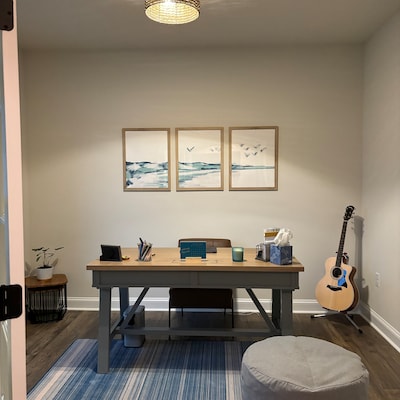 Coastal Wall Art Abstract Beach House Print Decor Coastline Painting ...