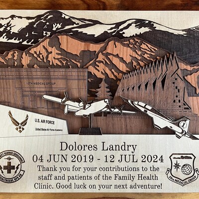 EDWARDS Air Force Base 3D Custom Wood Plaque PCS RETIREMENT Gift - Etsy