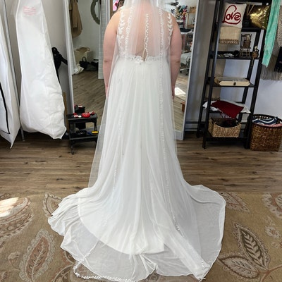 Pleated Tulle Wedding Topper, Minimalist Bridal Bolero, Modern Wedding ...