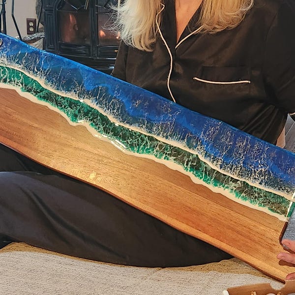 Blue Ocean Resin Frog/ Glass / Amphibian/ Frog / Gemstone / Custom ...