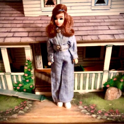 Topper Dawn palitoy Pippa Doll Vintage Handmade Wedding Gown and Veil ...