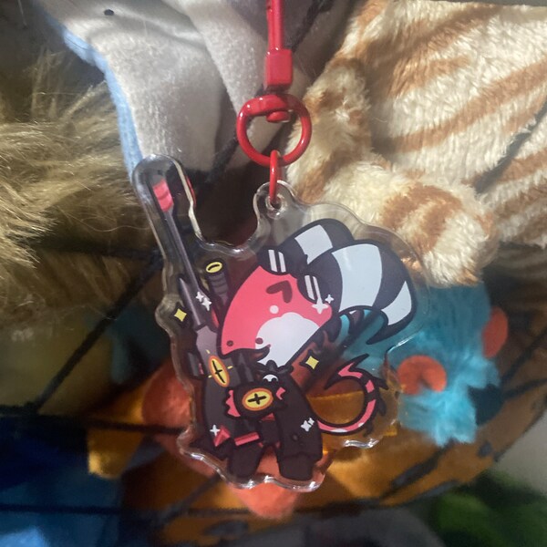 Helluva Boss Inspired Keychain | 2.3" Charms Ft. Blitzo & Stolas ...