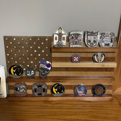 Small American Flag Coin Rack STAIN - Etsy