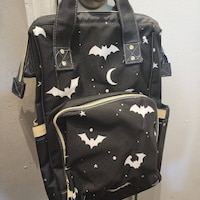 Goth Diaper Bag Backpack Celestial Bats Cute Witchy Baby Shower Gift ...