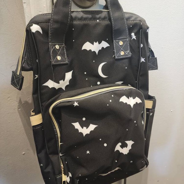 Goth Diaper Bag Backpack Celestial Bats Cute Witchy Baby Shower Gift ...