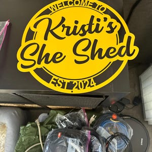 Semi Truck Yard Sign, Custom Metal Diesel Shop Outdoor Business Sign ...